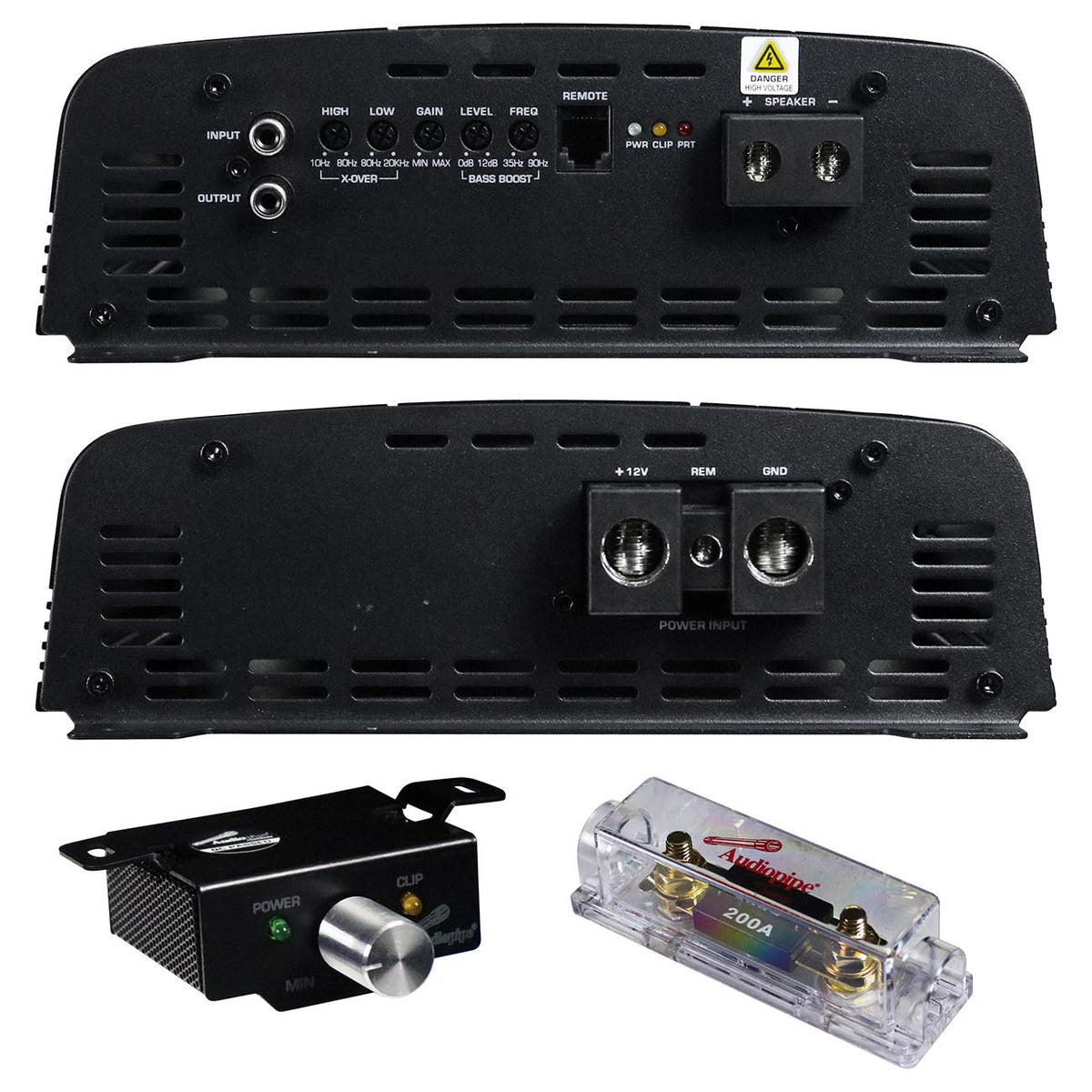 AUDIOPIPE APHF-3000D-H1 1-CHANNEL 1750W RMS FULL RANGE MONOBLOCK ...