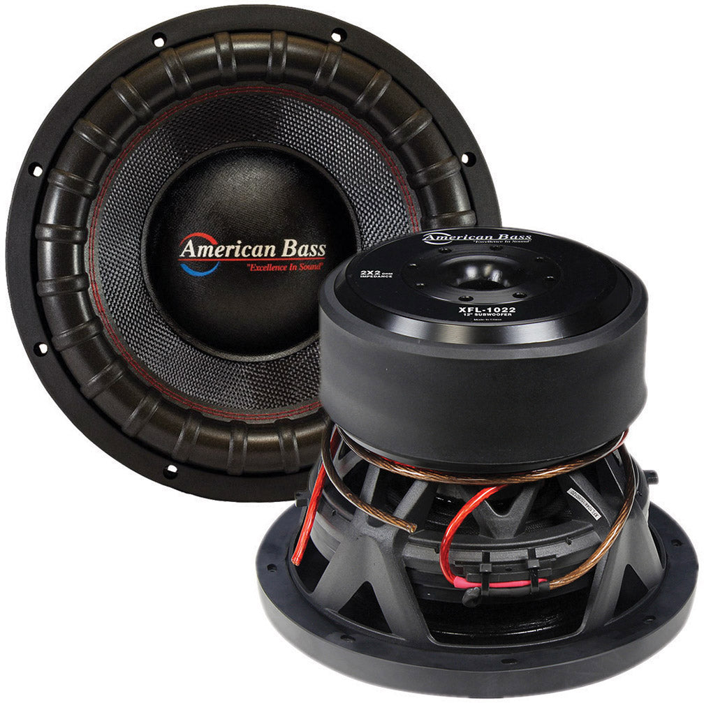 AMERICAN BASS XFL 10” 1000W RMS 2-OHM DVC CAR AUDIO SQ/SPL COMPETITION ...