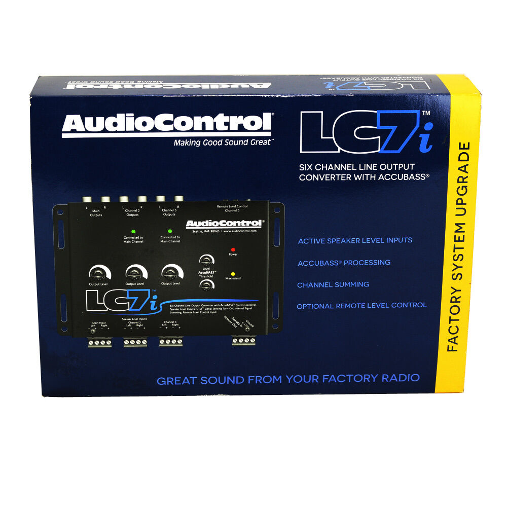 AUDIOCONTROL LC7i 6-CHANNEL LINE OUTPUT CONVERTER w/ ACCUBASS CIRCUITRY ...