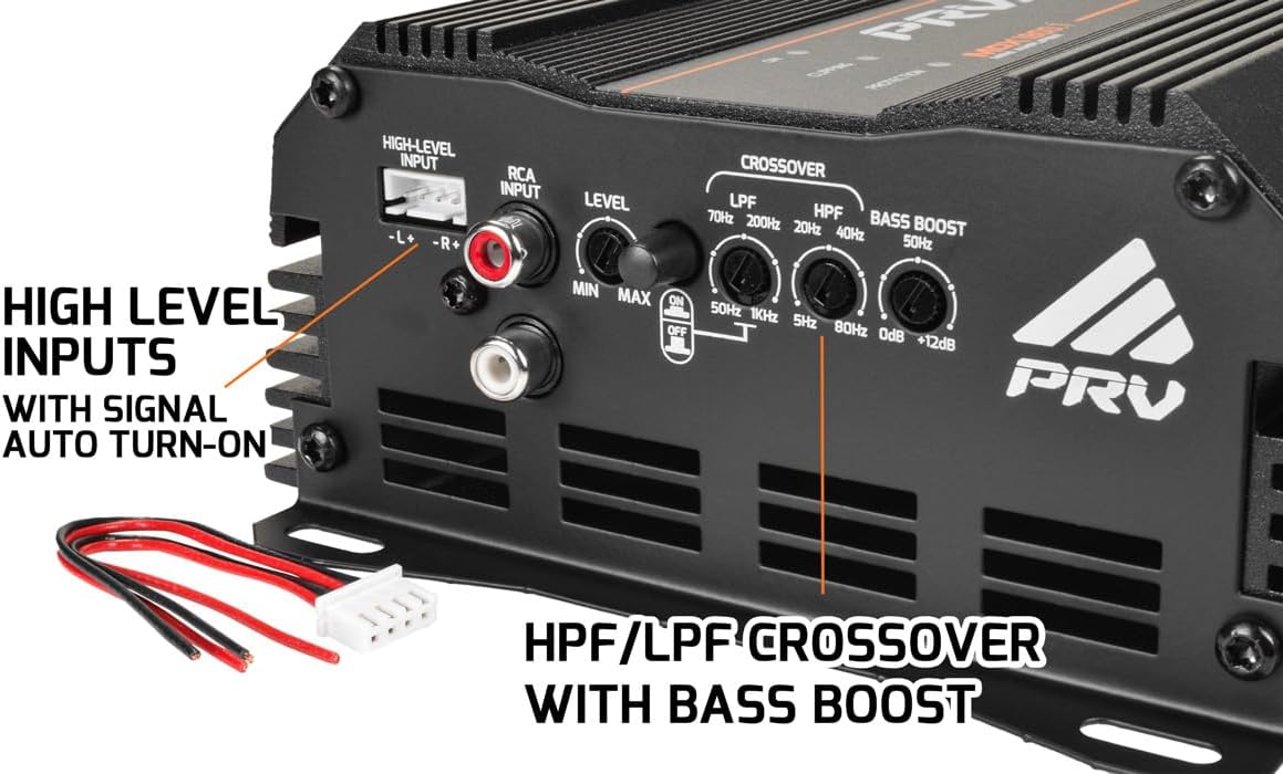 PRV AUDIO MDX1800.1 2 OHM 1-CHANNEL FULL-RANGE MDX MINI AMPLIFIER 1800W ...