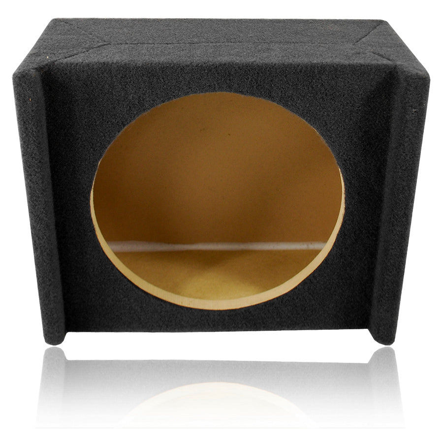 .48 ft³ Shallow-Mount MDF Downfire Sub Enclosure Box for 12" Slim Car ...