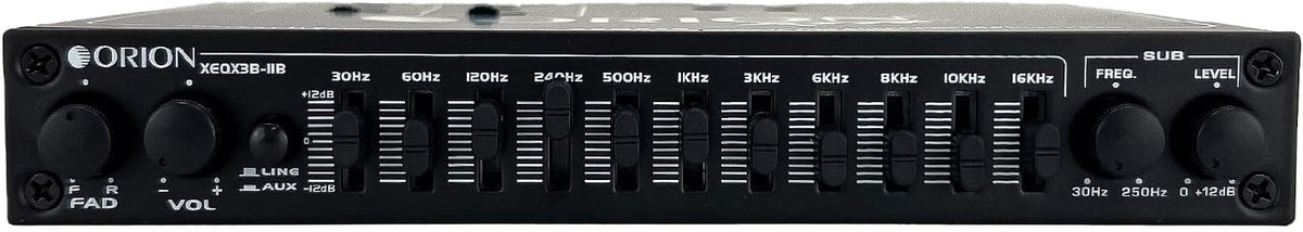 ORION XEQ-X3B 1/2-DIN 11-BAND GRAPHIC EQ CAR EQUALIZER/CROSSOVER w ...